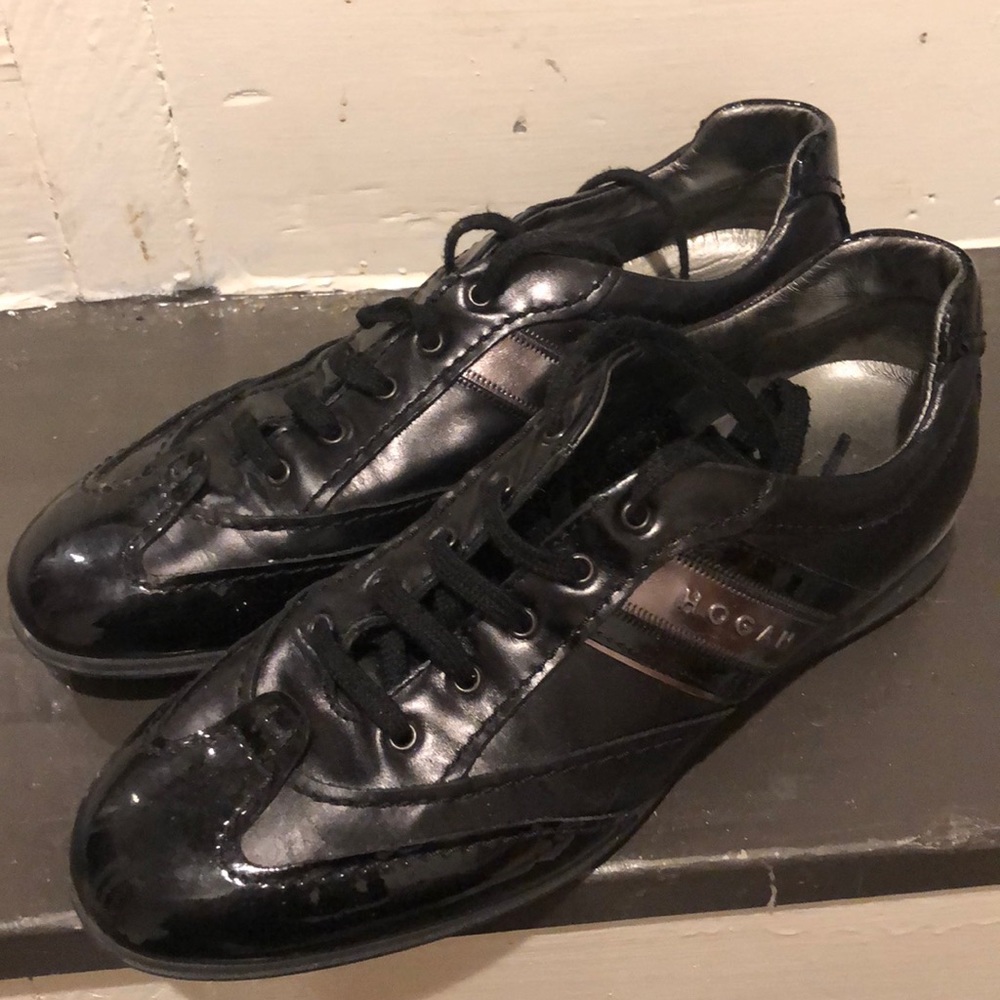 Hogan Black Sneaker With Bronze Logo - Gem